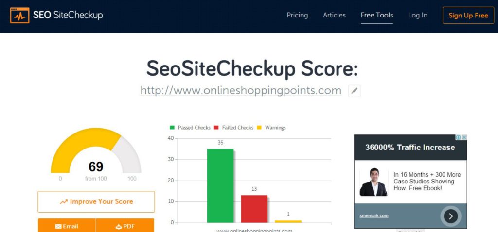 SEO Site Checkup Tool